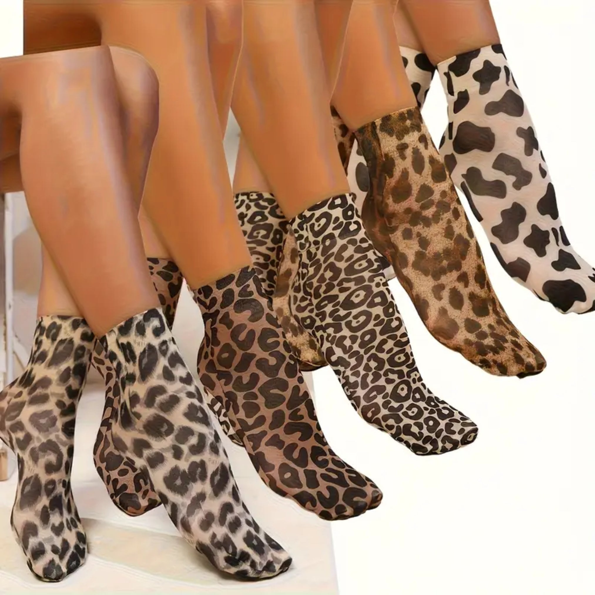 Pack X2 Medias Dama Estampado AnimalPrint – JIWU
